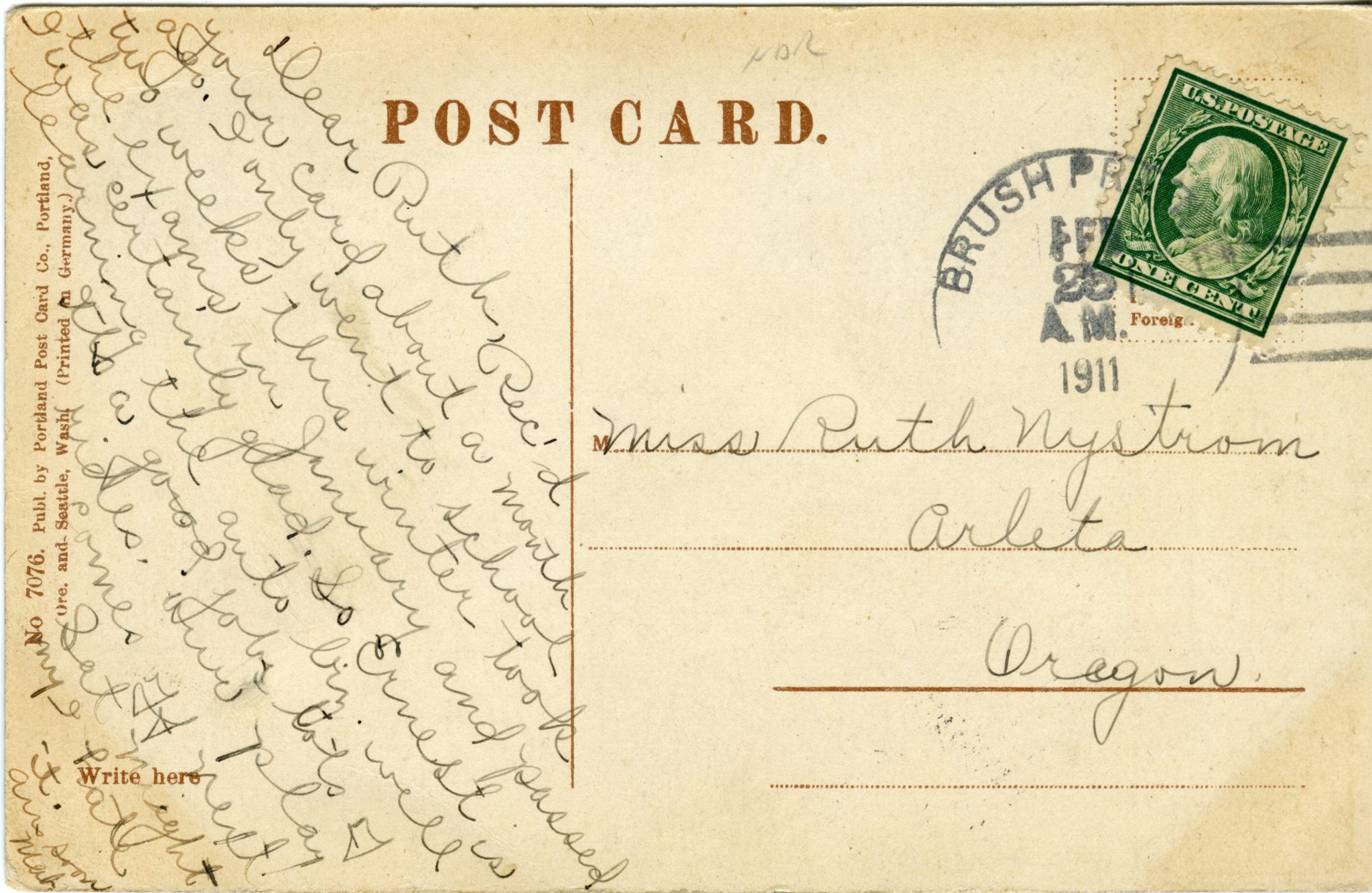 Who is Miss Ruth Nystrom of Arleta? – Swedish Roots in Oregon